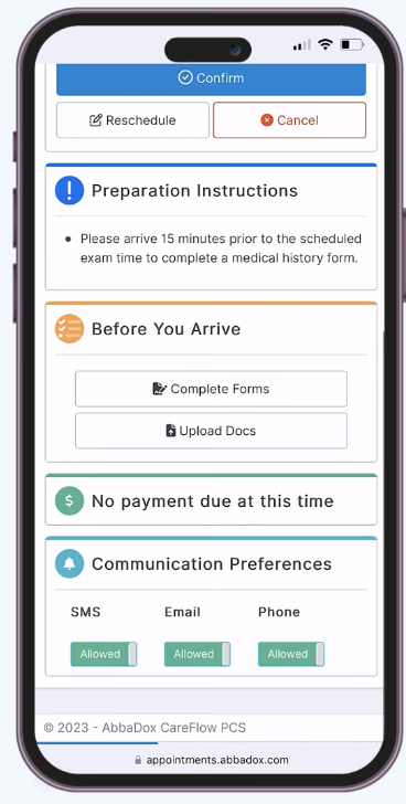 Radiology Pre-Registration